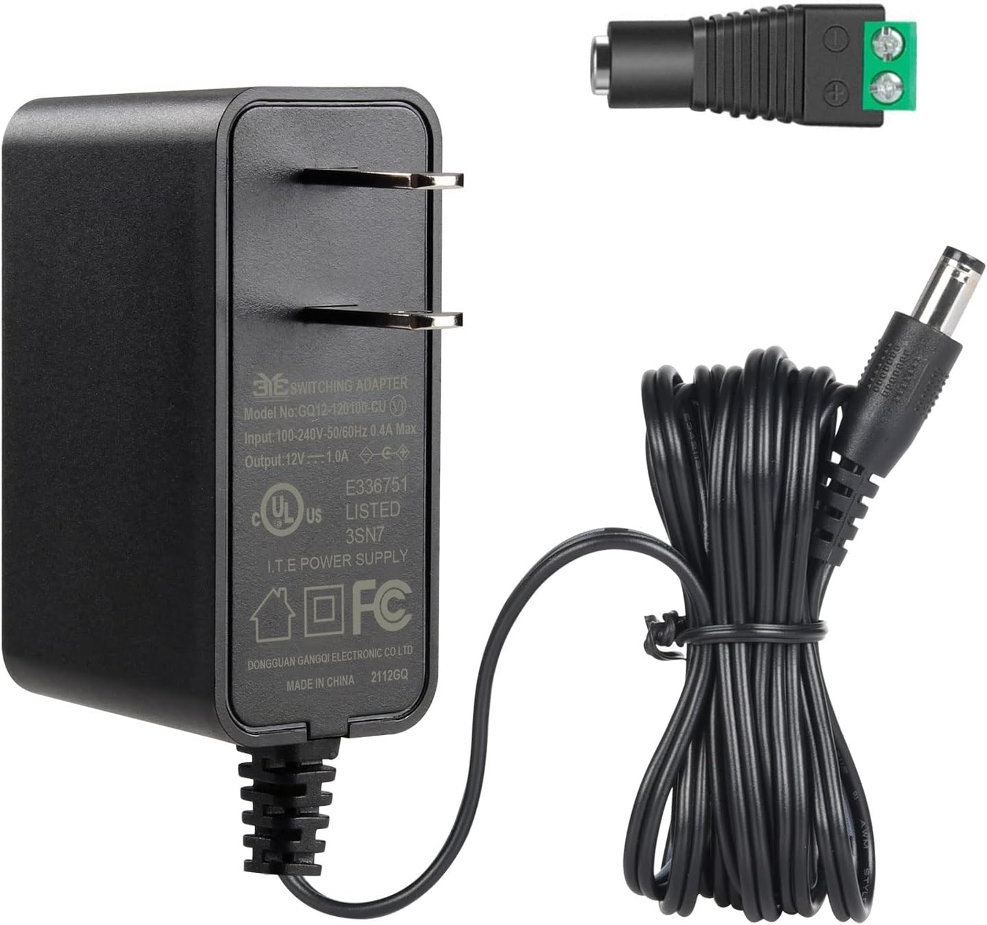 UL Listed 12v Power Supply Adapter Ac Adapter 1A 12W, AC 100-240V to DC ...