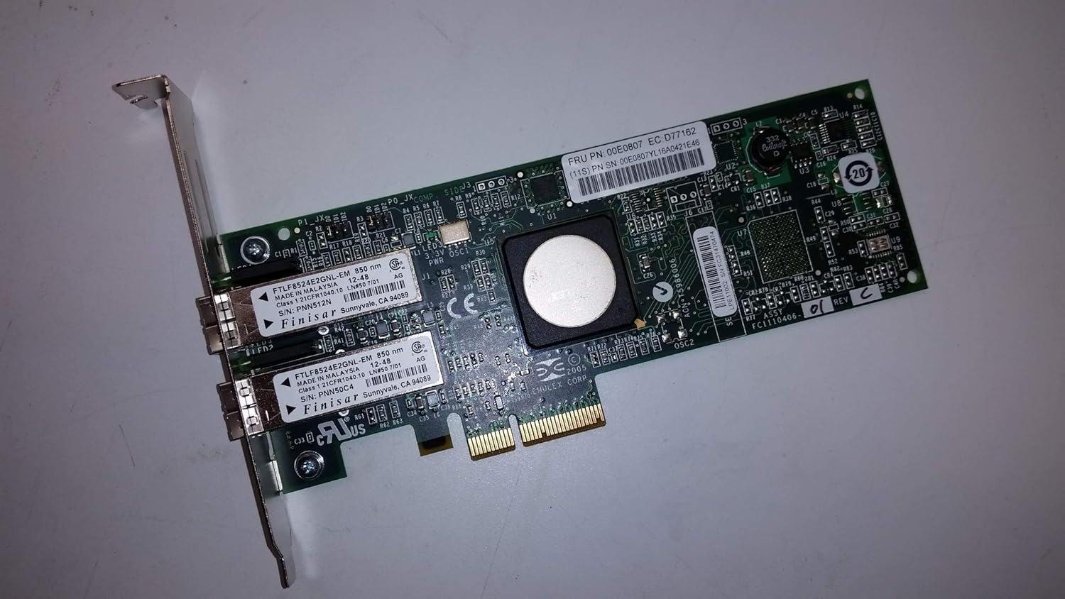 Amazon.com: IBM Fibre Channel Adapter 10-520 5276 4Gbps 2-Port PCIe ...