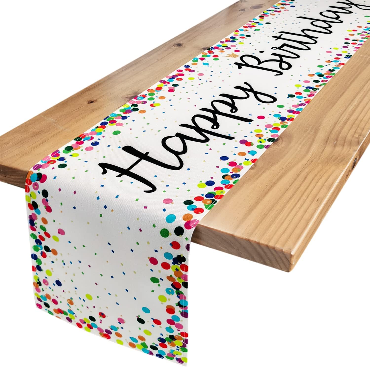 Amazon.com: Girlly Happy Birthday Table Runner 13x72 Inch Balloons ...