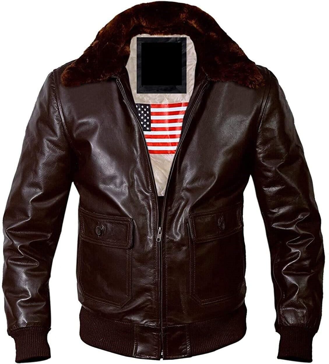 Men's Cockpit Pilot A2 Military Cowhide Bomber Jacket for Men in Waxed ...