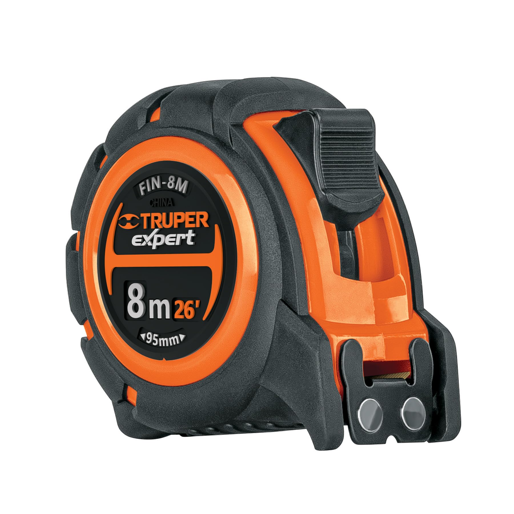 Truper Expert FIN-8M, Flexómetro industrial contra impactos 8 m cinta ...