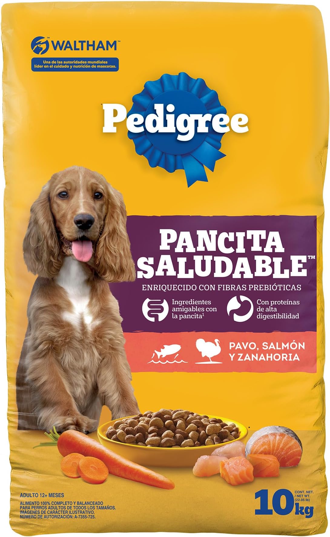 Pedigree - Croquetas para Perro Adulto, Sabor Salmón, Pavo y Zanahoria ...