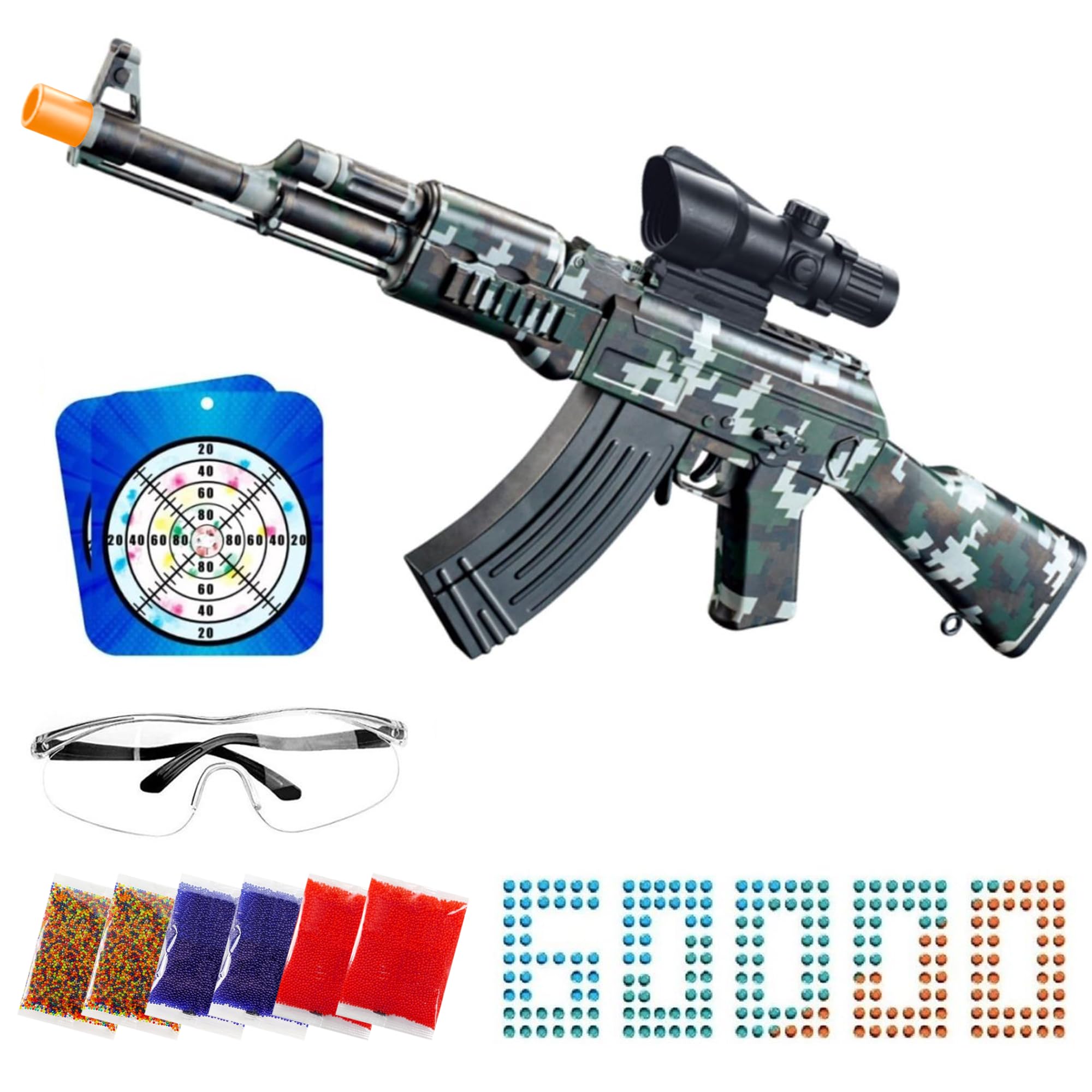 Large Gel Blaster Gun Ak47 Electric Gel Blaster With 60 | Desertcart INDIA