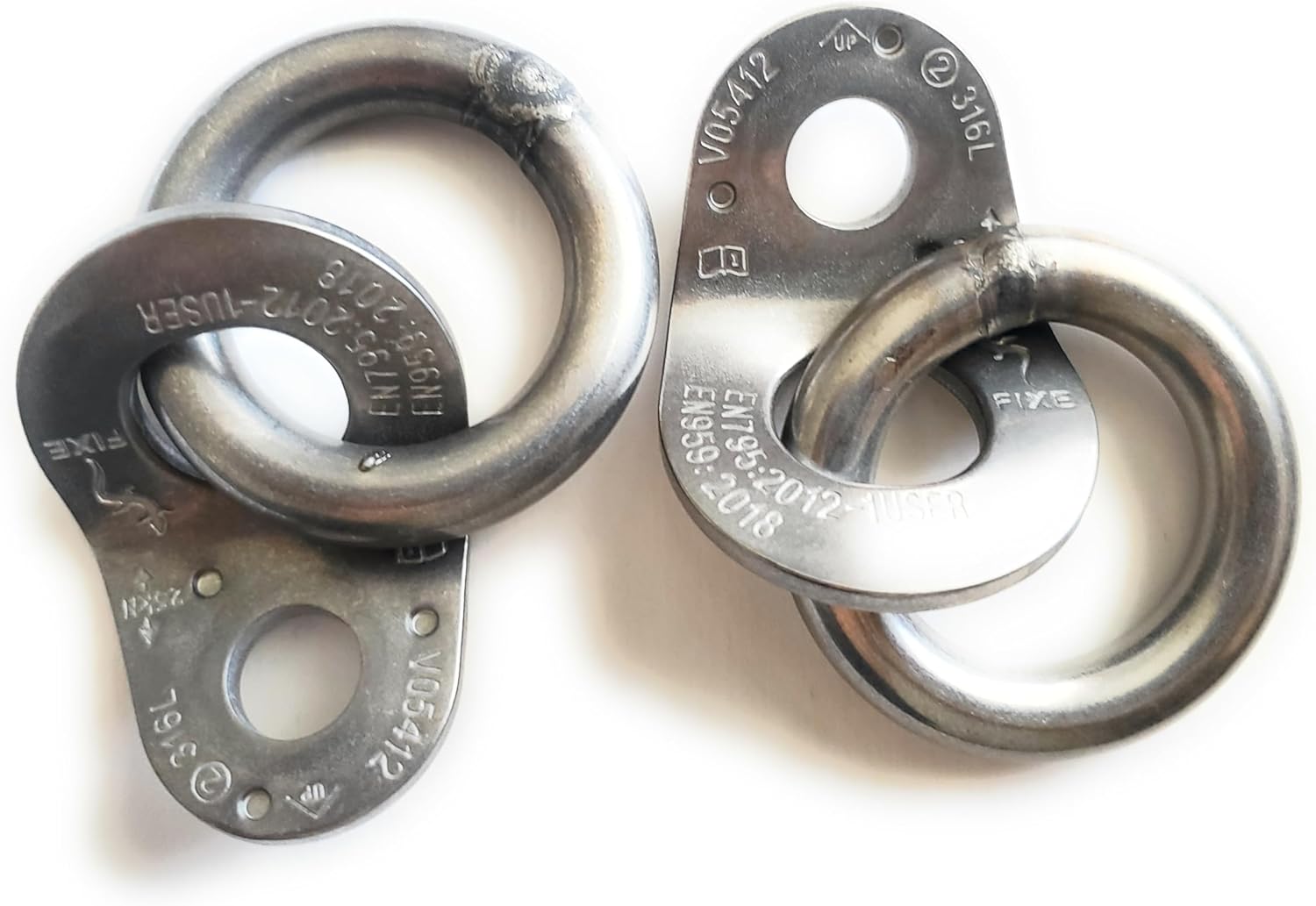 Amazon.com : Fixe 316 SS 1/2"" Ring Anchor - 2 Pack, Standard, Silver ...