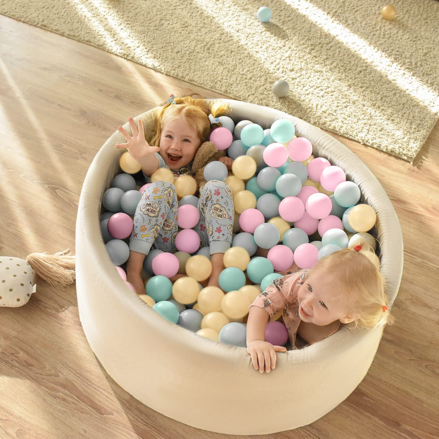 Avrsol Ball Pit Balls, Foam Ball Pits for Toddlers Kids Ball Playpen ...