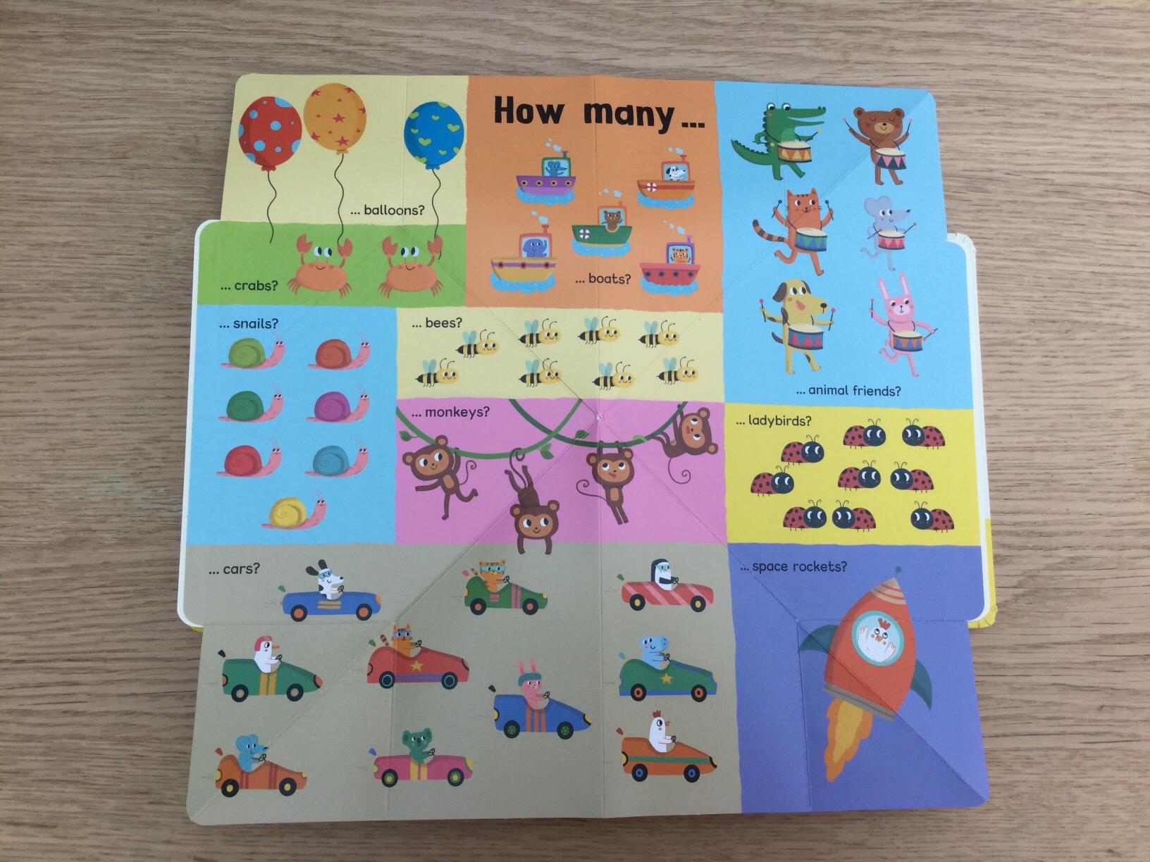 123: A little counting board book with a fold-out surprise: Amazon.co ...