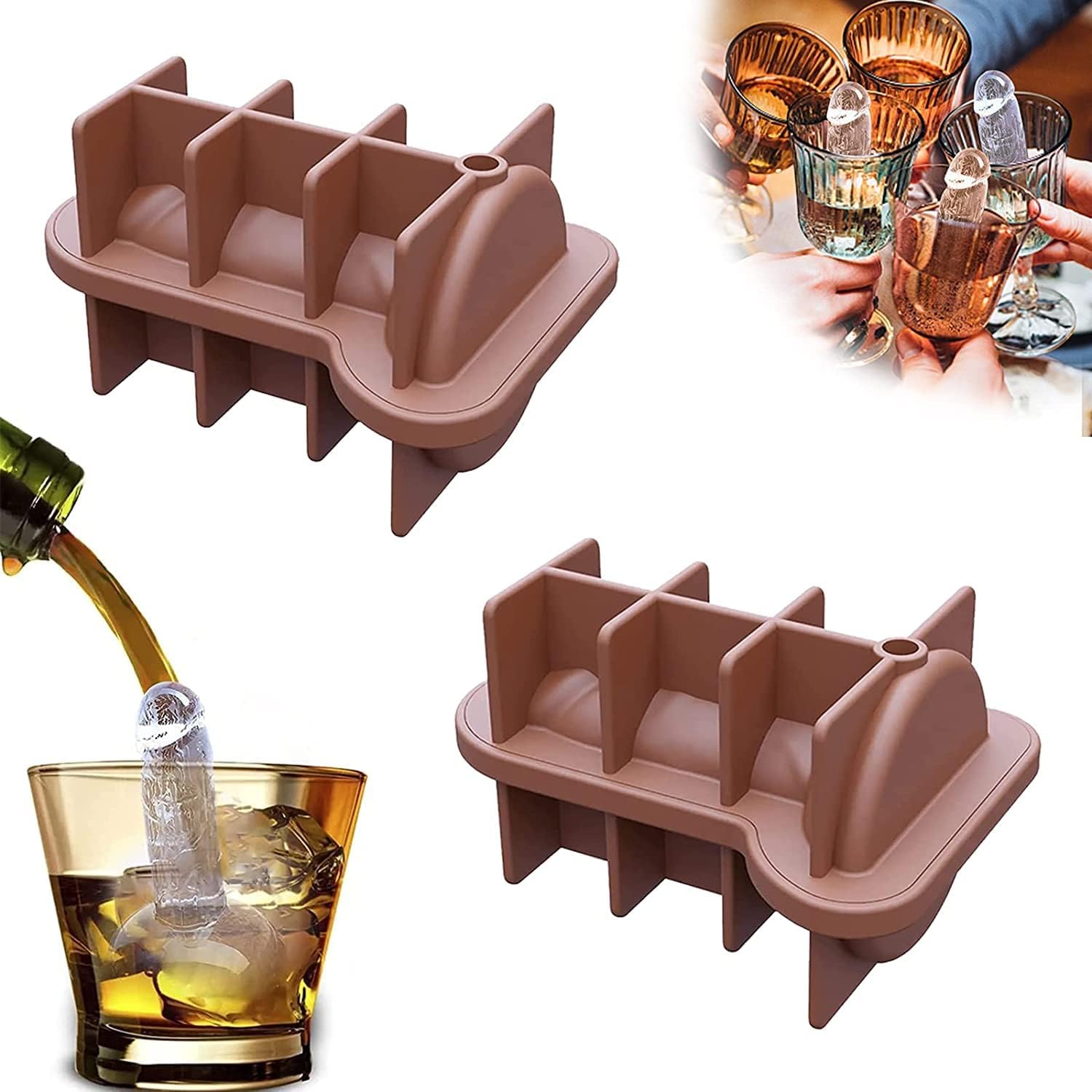 Amazon.com: Adult Prank Ice Cube Mold, Novelty Ice Cube Molds for Ice ...