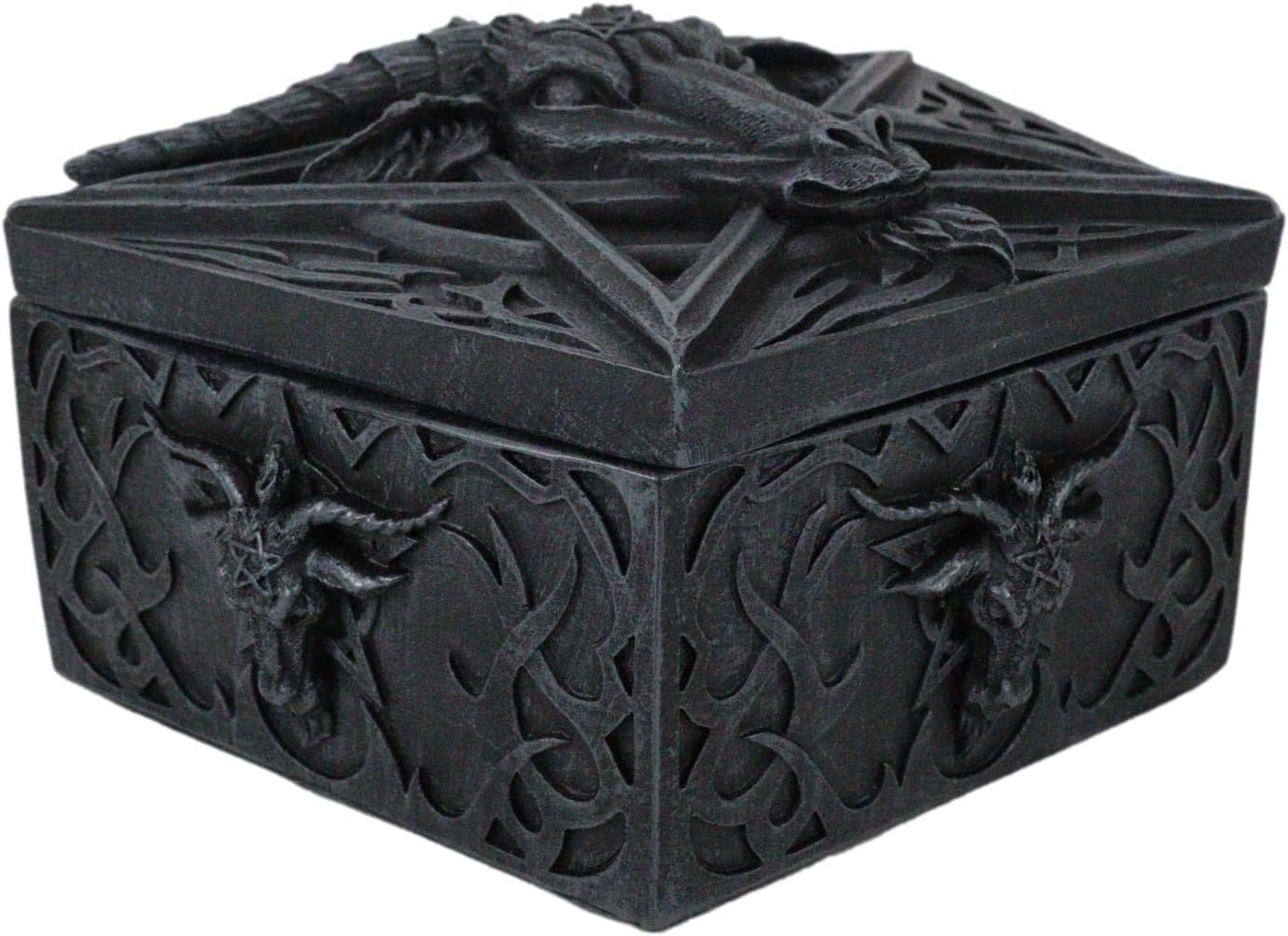 Amazon.com: Ebros Knights Of Templar Pentagram Sabbatic Goat Baphomet ...