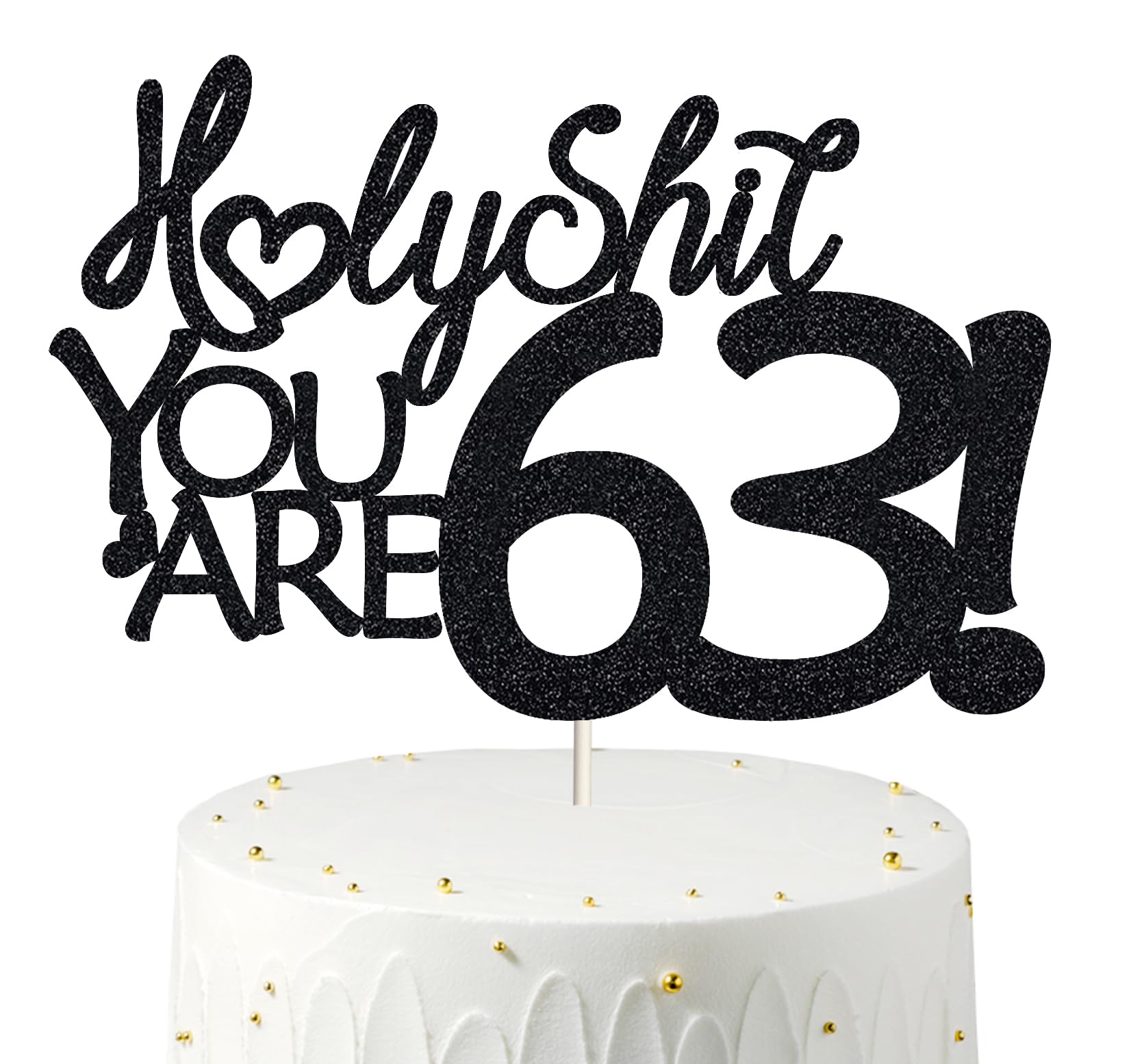 Snapklik.com : Happy 63rd Birthday Cake Topper