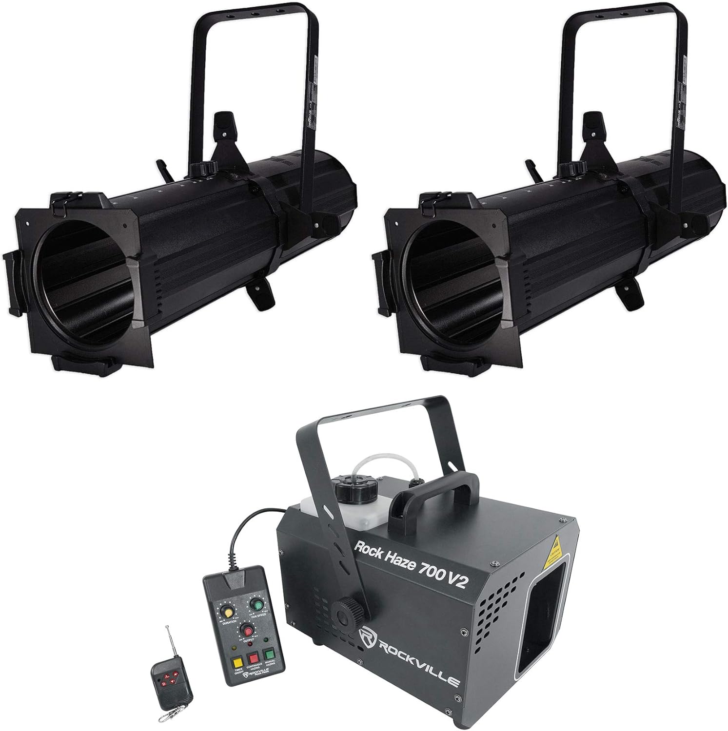 Amazon.com: Chauvet DJ EVE E-100Z White Ellipsoidal LED DMX GOBO ...
