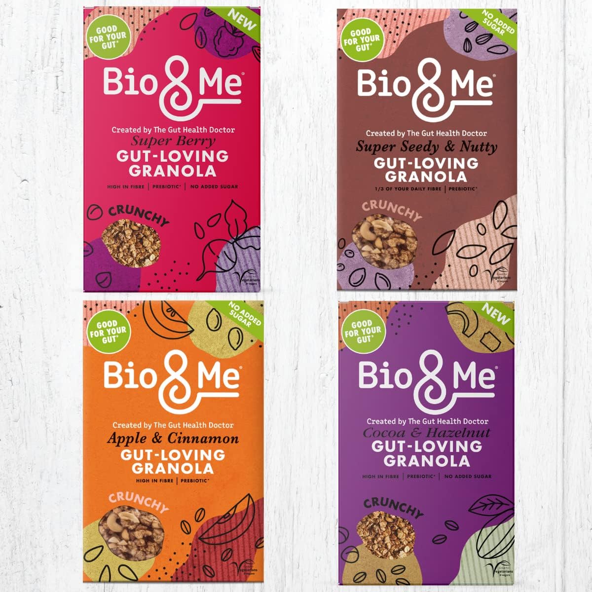 Bio&Me - Granola Variety Pack | Apple & Cinnamon, Cocoa & Hazelnut ...
