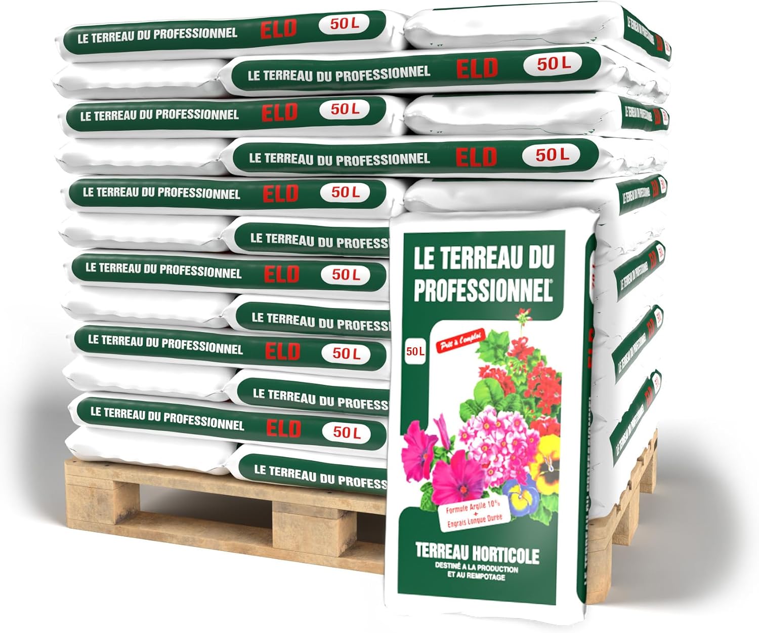 54 x 50L Plantaflor professionelle Blumenerde, Pflanzerde, Gartenerde ...
