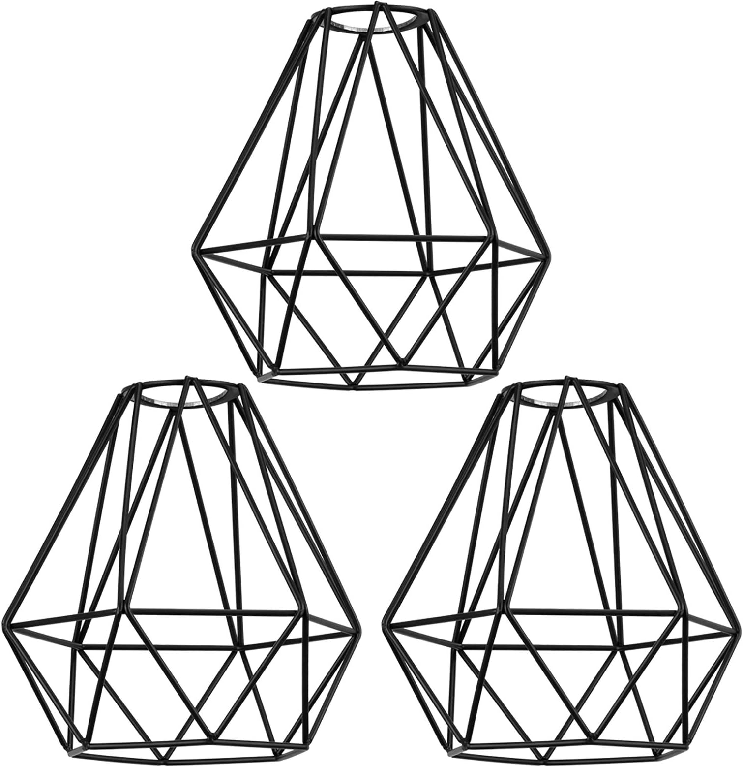 Industrial Light Bulb Cage 4 Pack, DIY Vintage Style Light Cage for ...