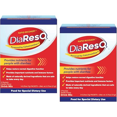Amazon.com : DiaResQ Rapid Recovery Diarrhea Relief - 3 Count (Pack of ...
