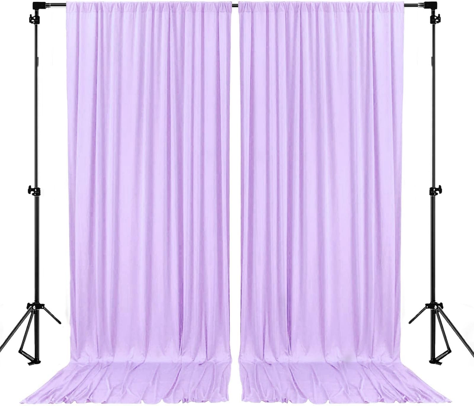 Amazon.com : 10 x 7 Feet Light Purple Backdrop Curtain for Partie ...