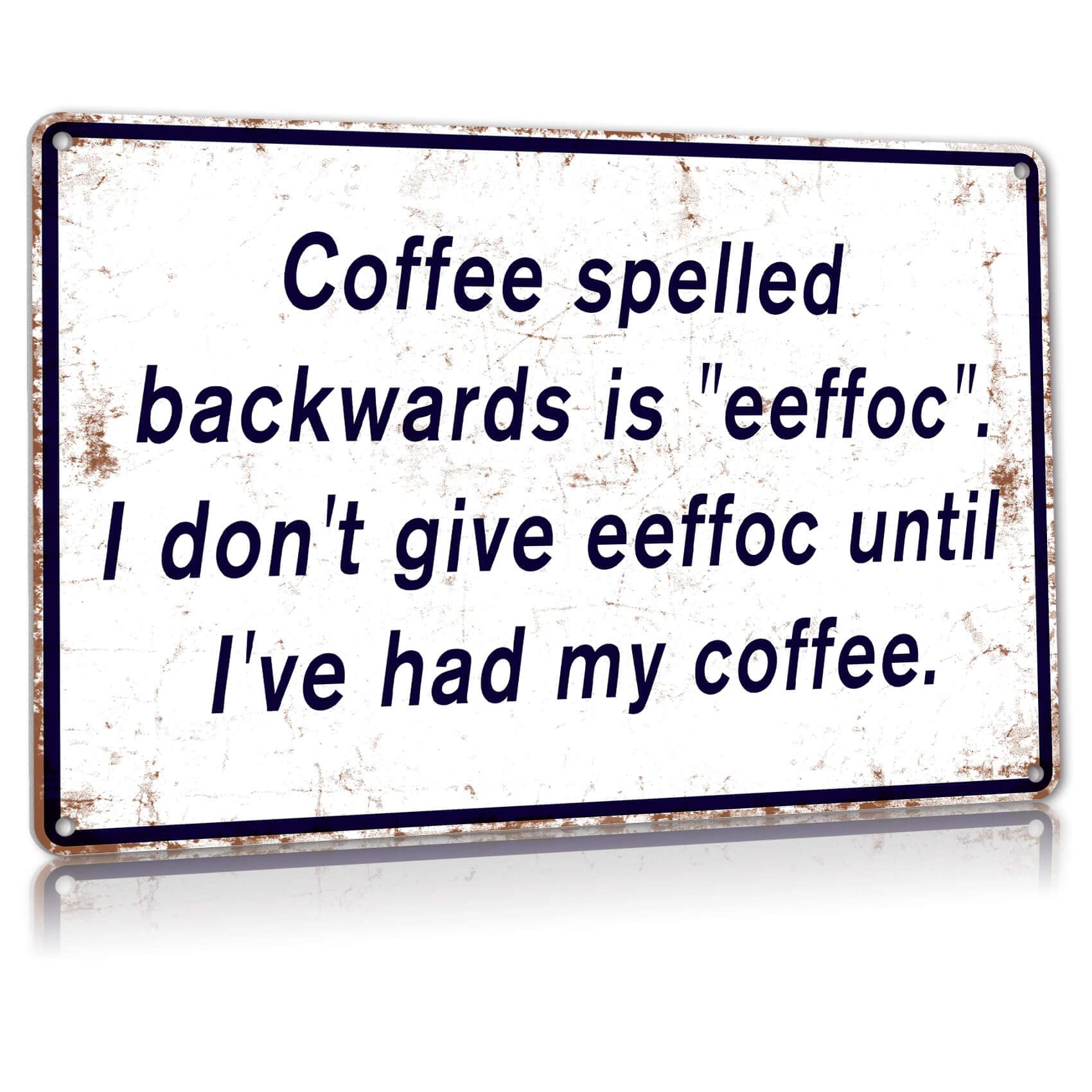 Amazon.com : ALREAR Funny Metal Tin Signs Coffee Bar Kitchen Home Wall ...