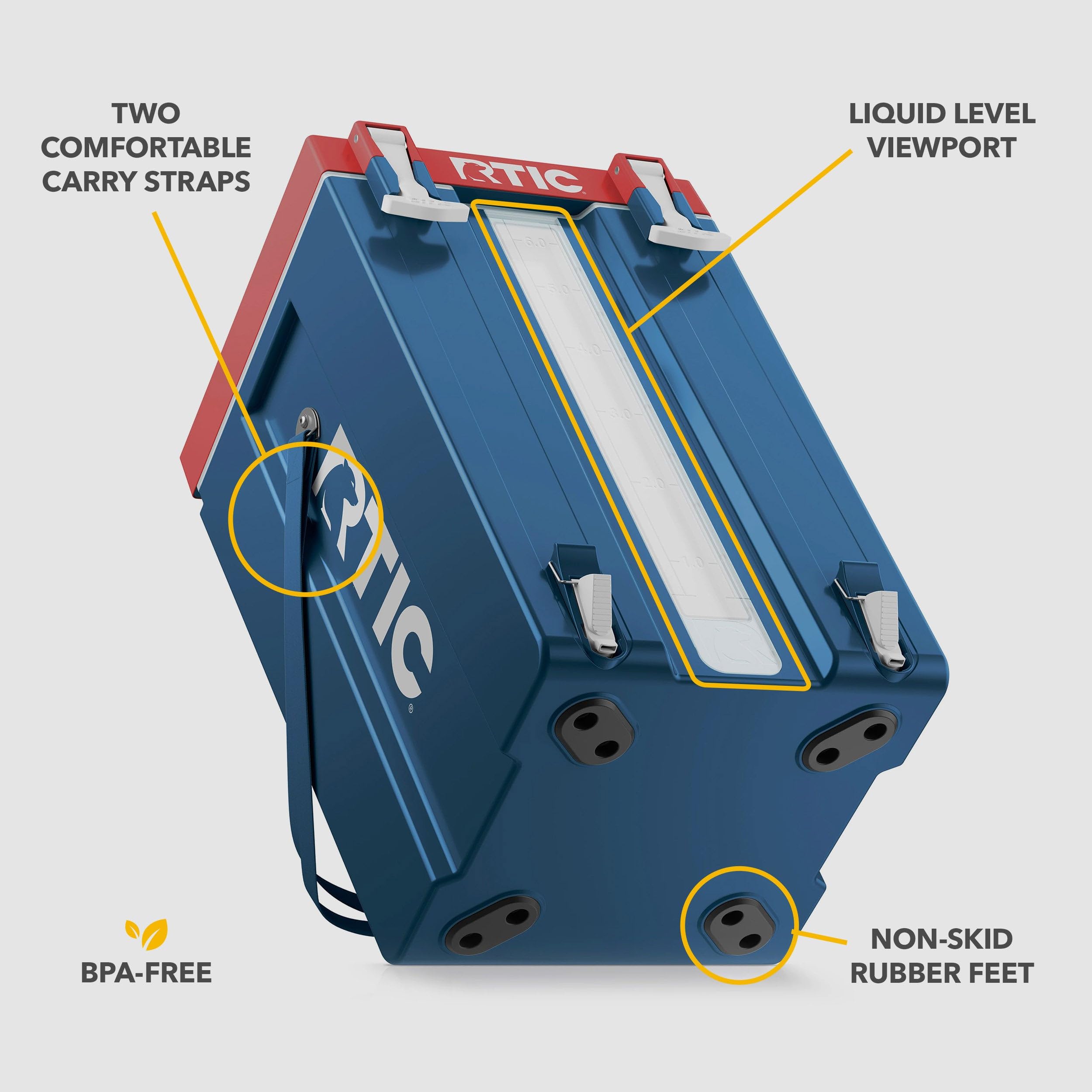 Snapklik.com : RTIC Halftime Water Cooler Portable Carrier Container ...