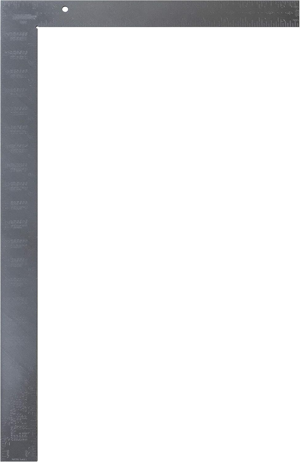 Johnson Level & Tool CS2 Steel Framing Square, 16" x 24", Silver, 1 ...