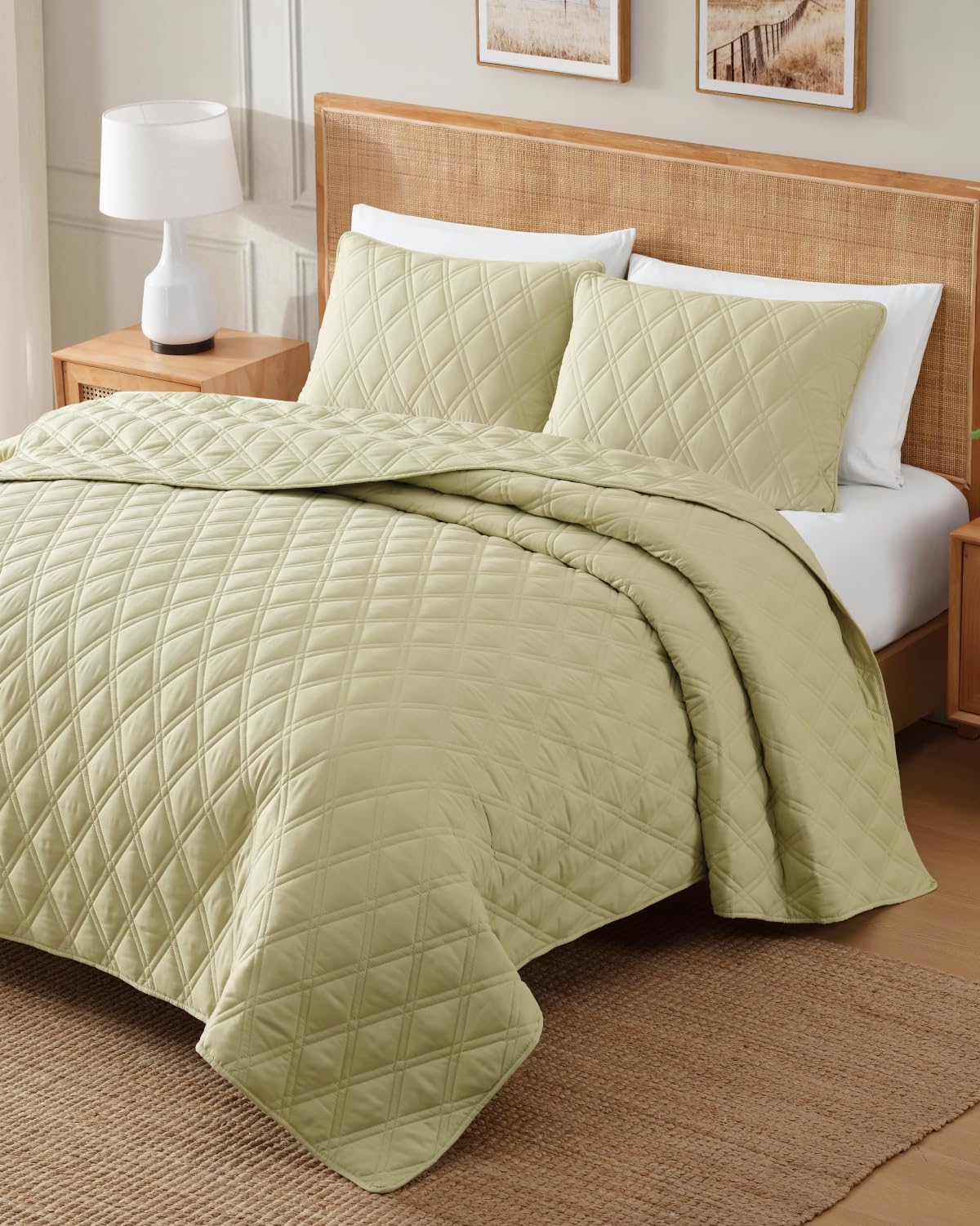 Amazon.com: Quilts Cal King Size - Sage Green Bedspread Cal King Size ...