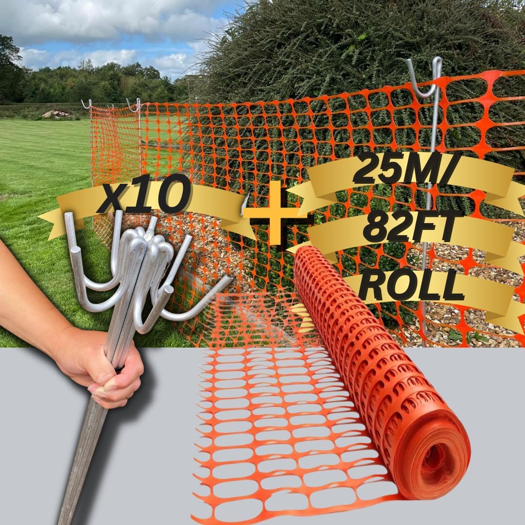 Smith & Barker GALVANISED 10 x Premium Long Life Fencing Pins with 25m ...