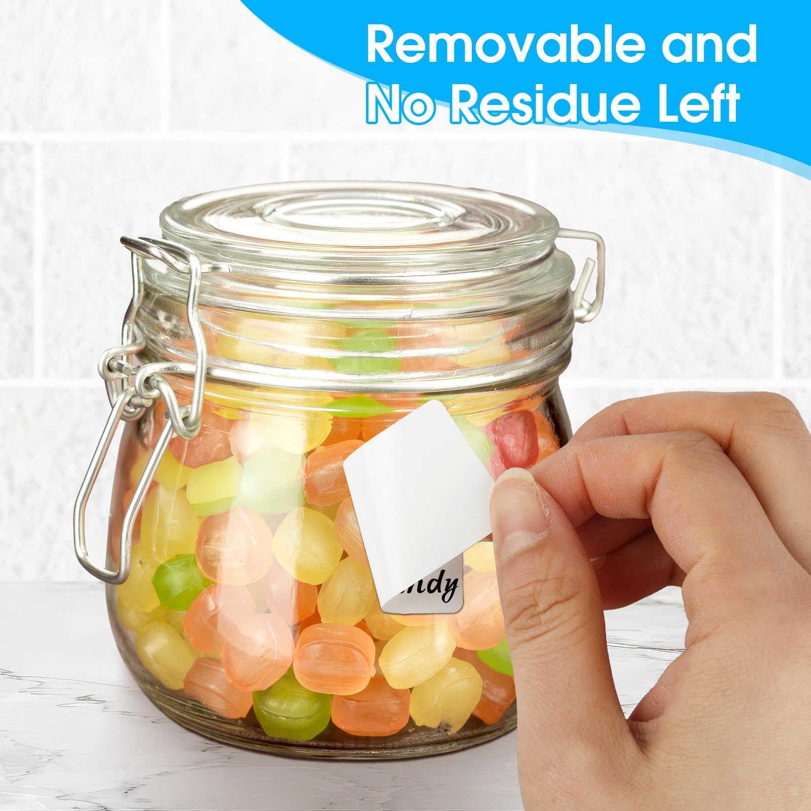 Snapklik.com : 1000 Food Labels, Blank Removable Freezer Labels, Water ...