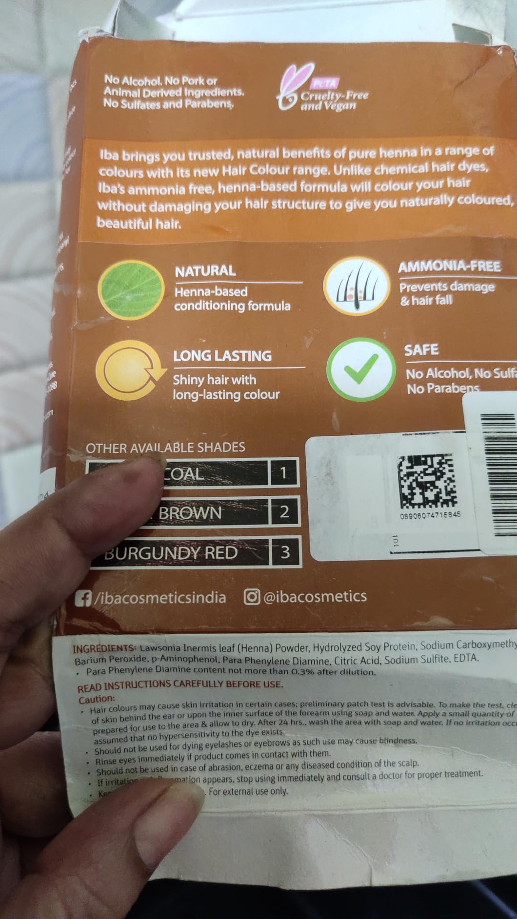 Buy Iba Henna Based Hair Colour Dark Coal Pack of 2 + Black Seed ...