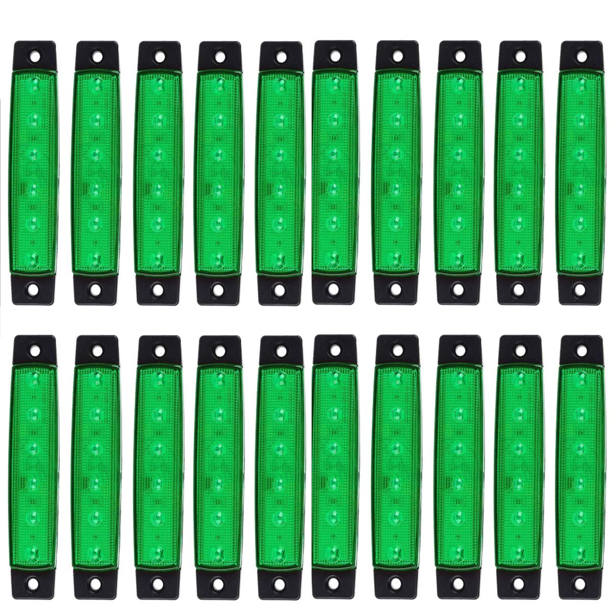 Amazon.com: KYYET Green LED Side Marker Lights,(Pack of 20) 6 LED 2835 ...