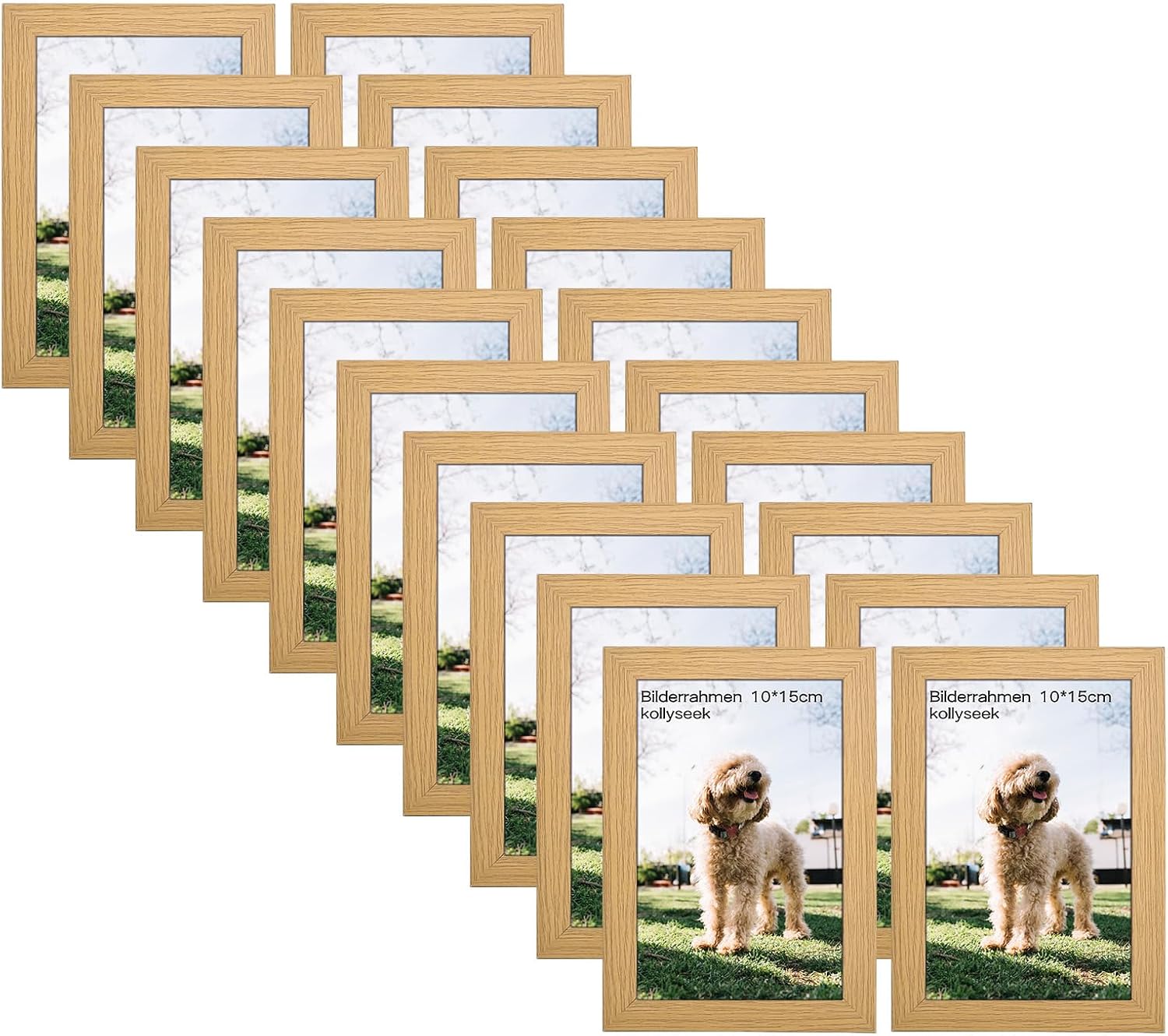 kollyseek 20 Pack 10x15cm MDF Picture Frames 4x6in Wooden Display Photo ...