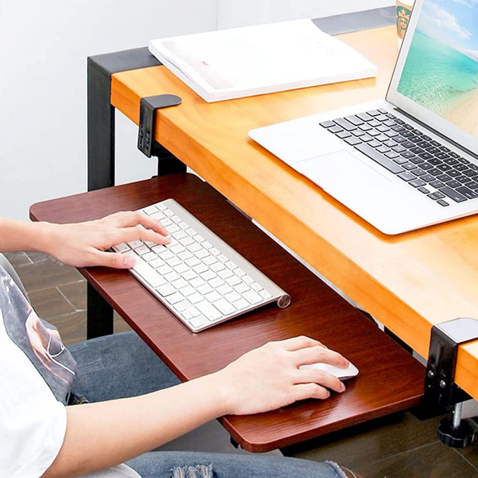 Yuytin Keyboard Drawers And Platform Keyboard Tray Ergonomic Keyboard ...