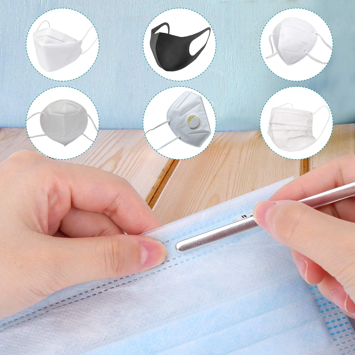 Buy Nose Bridge for Mask, Mask Nose Bridge Strip Bendable Sticky Nose ...