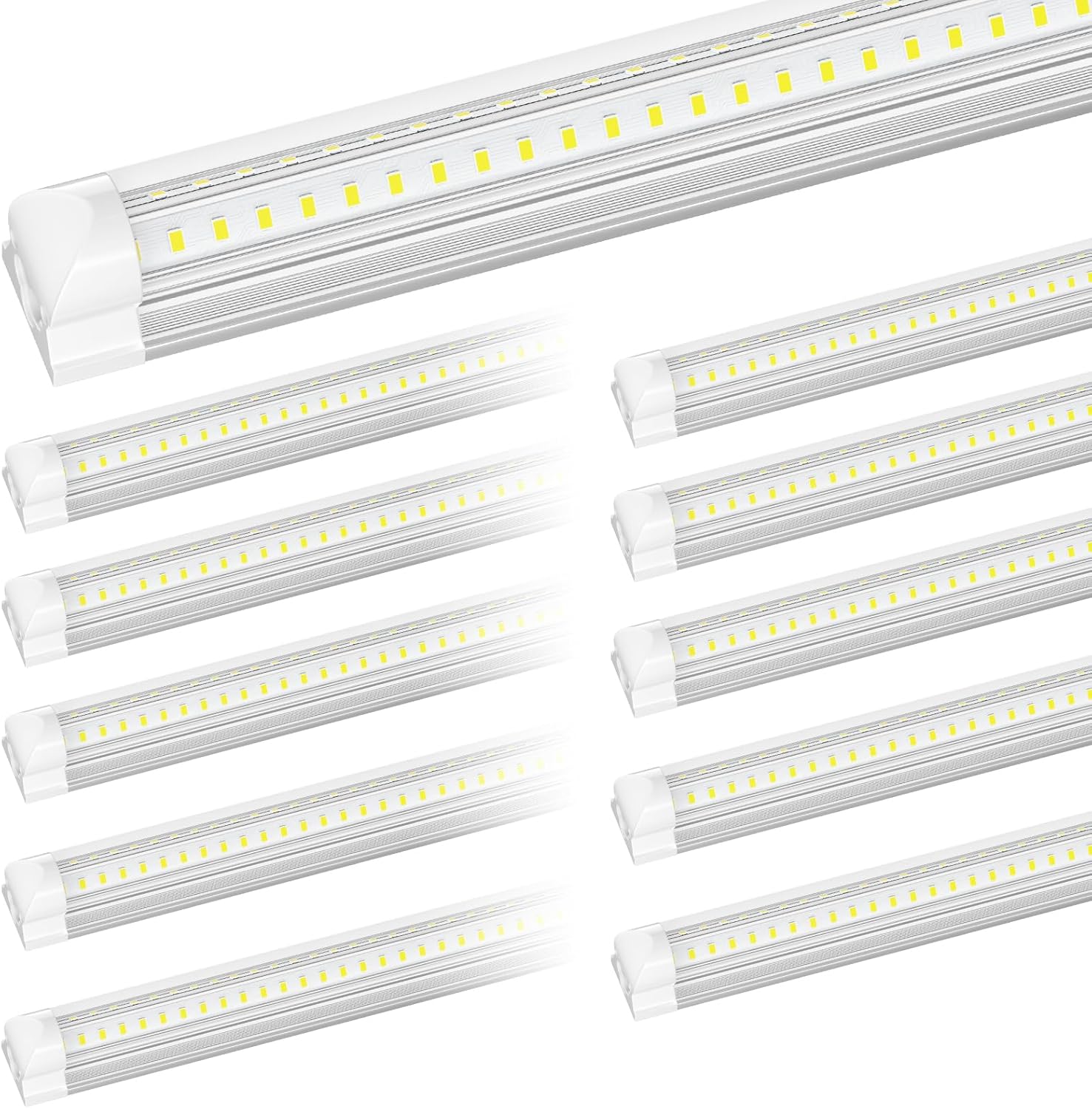 ONLYLUX 8Ft LED Shop Light Fixture - 120W 17500LM T8 for Garage, 6000K ...