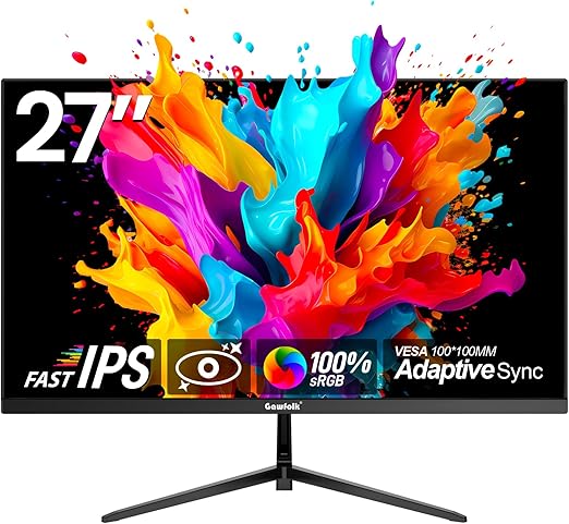 Amazon.com: Gawfolk Monitor 4K de 27 pulgadas IPS 60Hz, UHD 3840 x ...