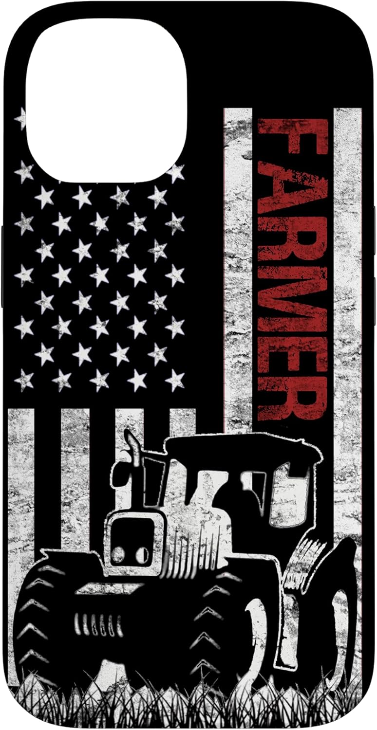 Amazon.com: iPhone 14 Patriotic Tractor American Flag Tractor Farm Gift ...