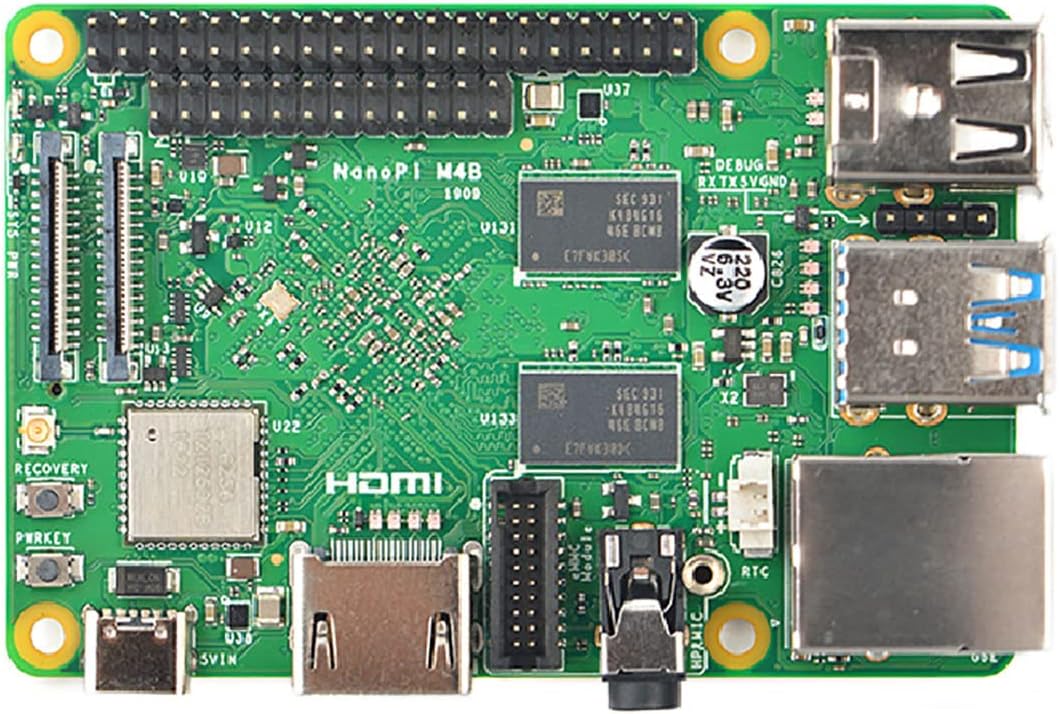 Amazon.com: FriendlyARM NanoPi M4B 2GB DDR3 Rockchip RK3399 SoC 2.4G ...