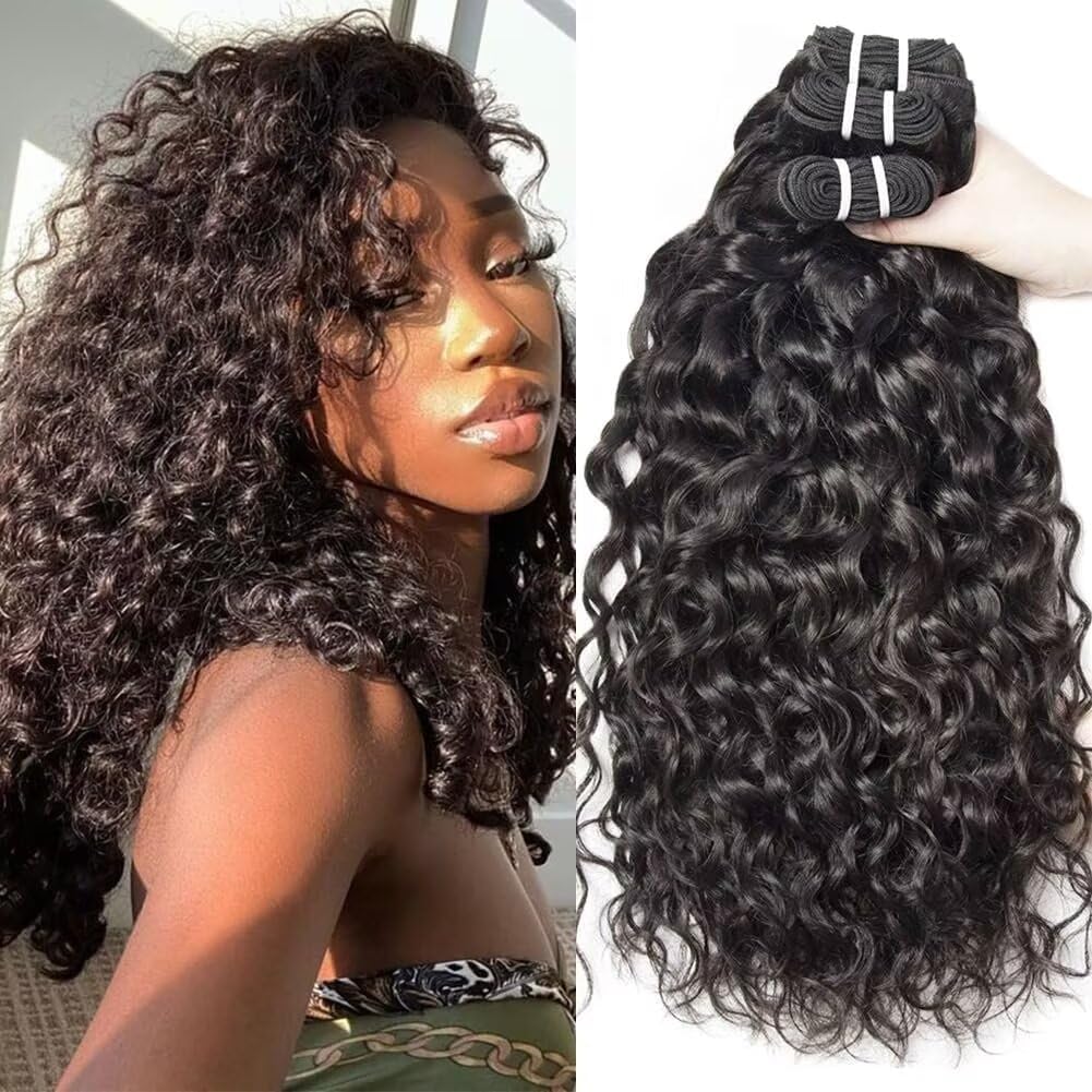 Amazon.com : Yavida Water Wave Human Hair Bundles Wet and Wavy Human ...