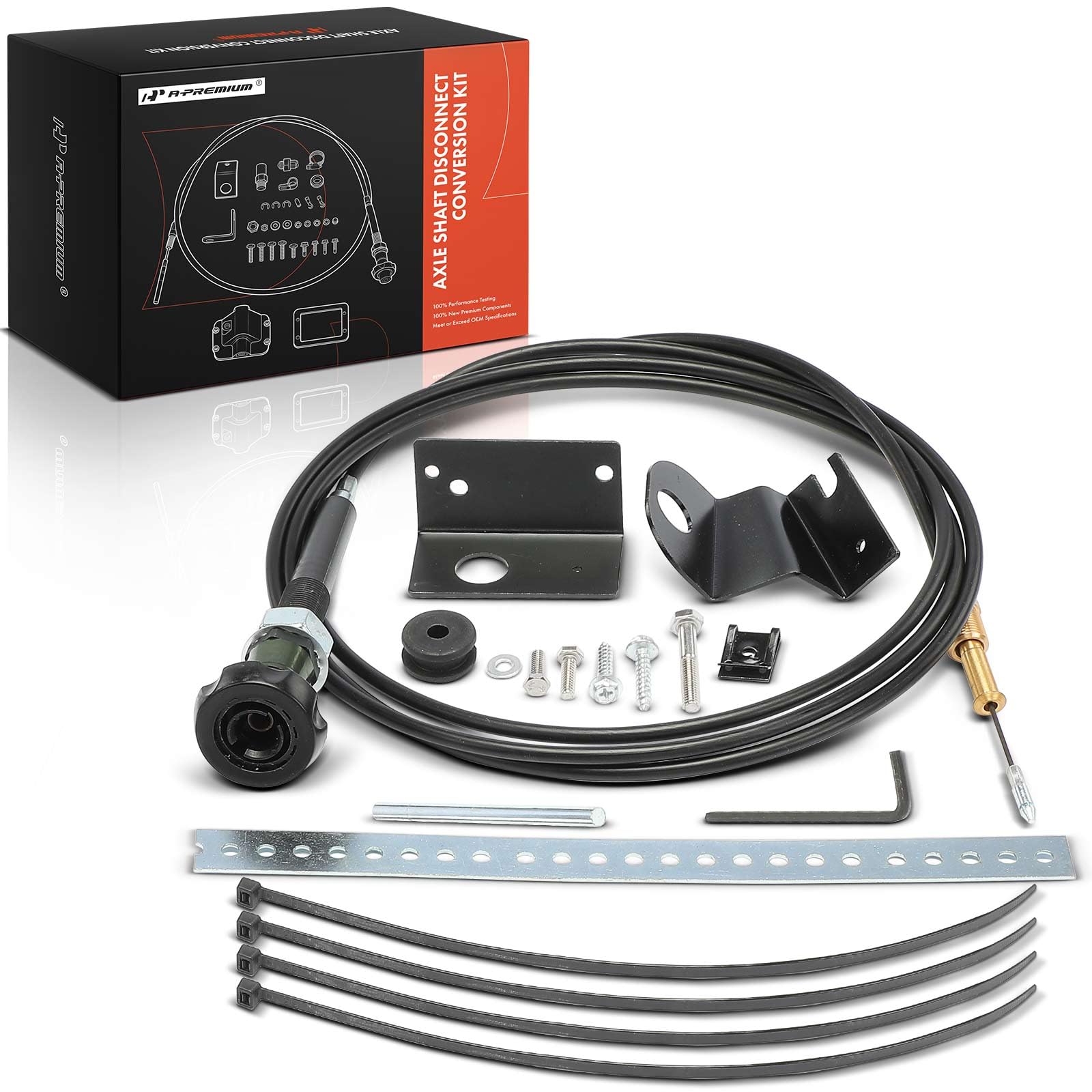 Aazon.co: A-Preiu Axle Shaft Disconnect Conversion Differential Cable ...