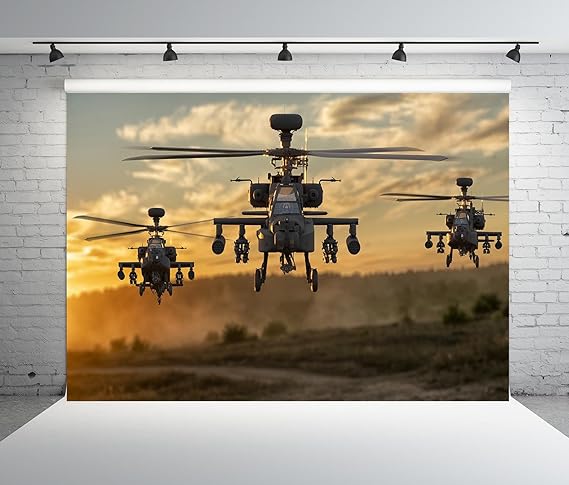 Amazon.com : BELECO 7x5ft Fabric Military Fighter Backdrop Army ...