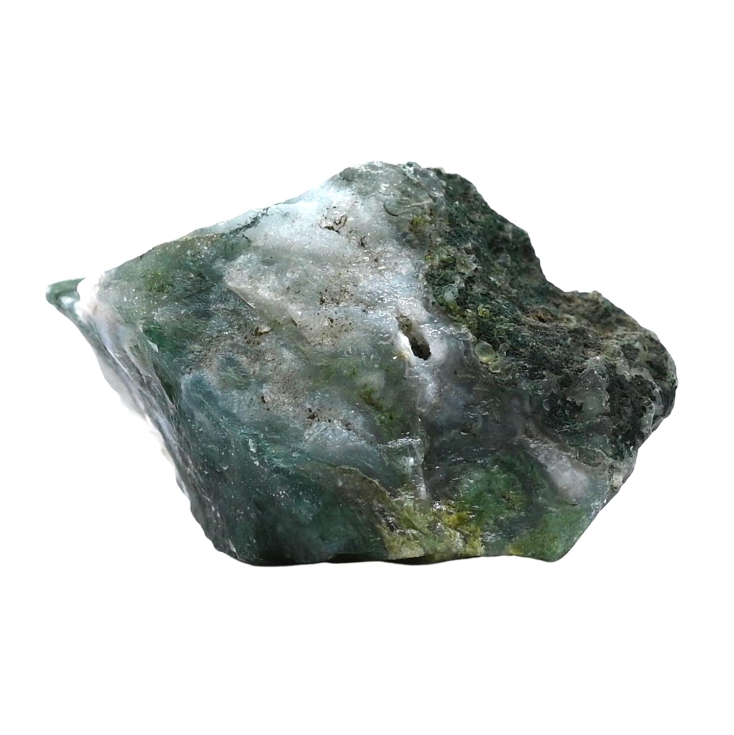 Amazon.com: Moss Agate Raw Crystals and Healing Stones, Natural Rocks ...