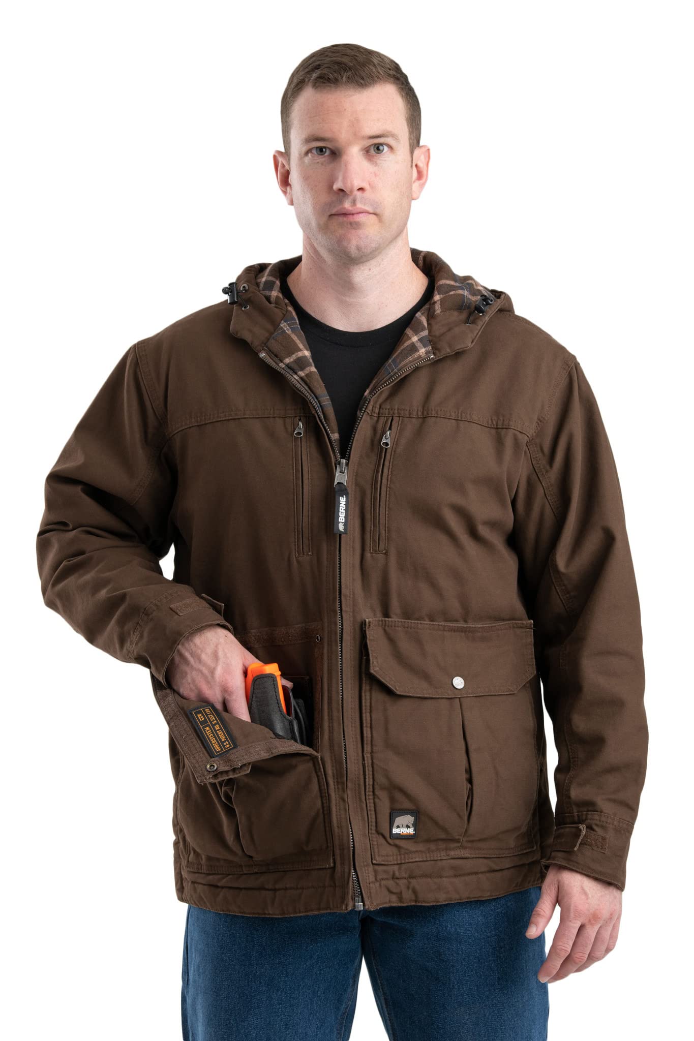 Berne Men's Echo One One Concealed Carry Jacket at Amazon Men’s ...