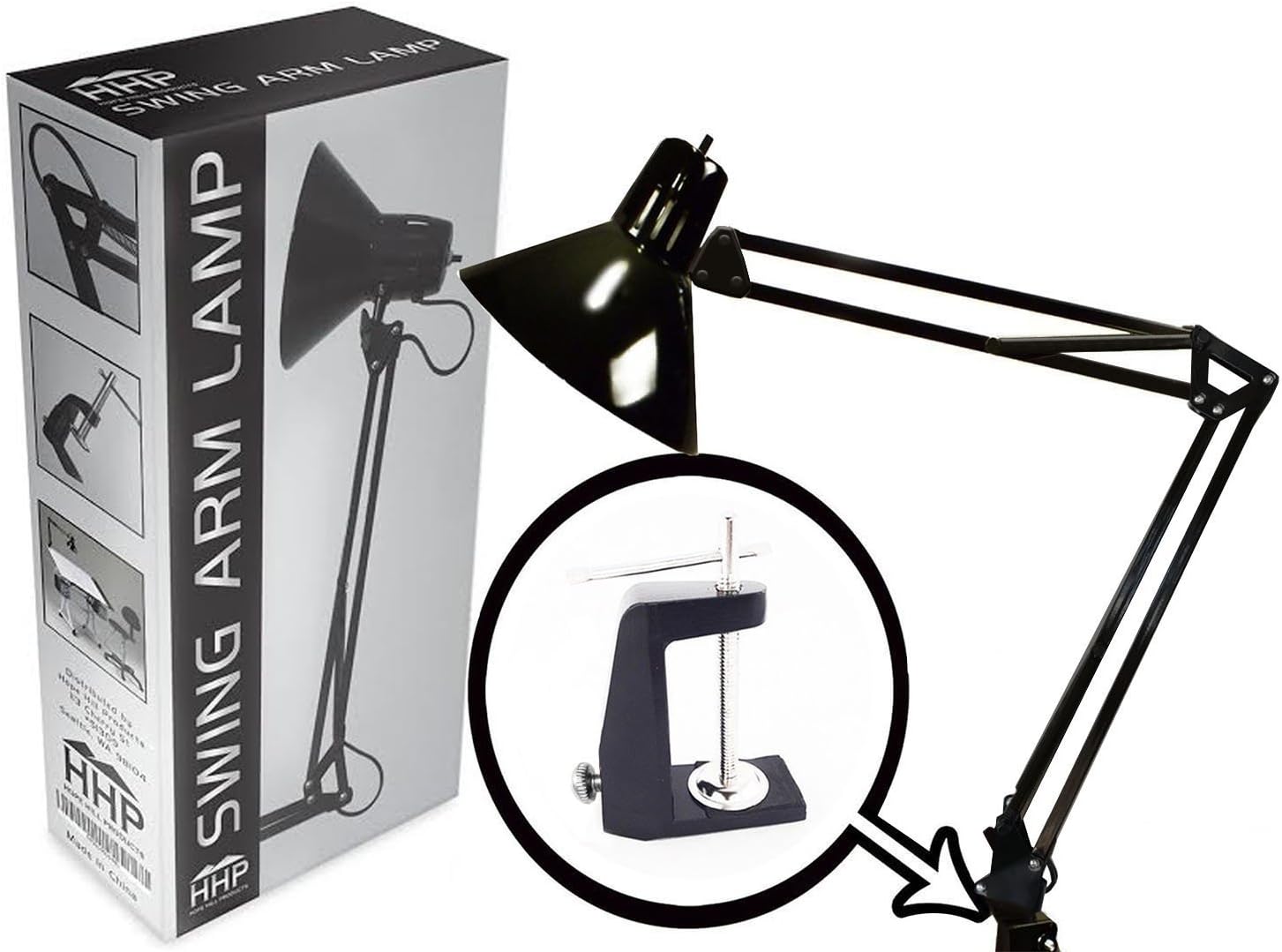 Swing Arm Lamp by HHP | Light for Desk Drafting Table Architect Artist ...