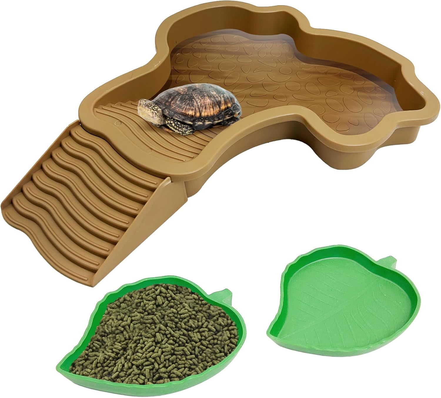 Amazon.com : PINVNBY 3 PCS Tortoise Water Dish Plastic Reptile Bathing ...