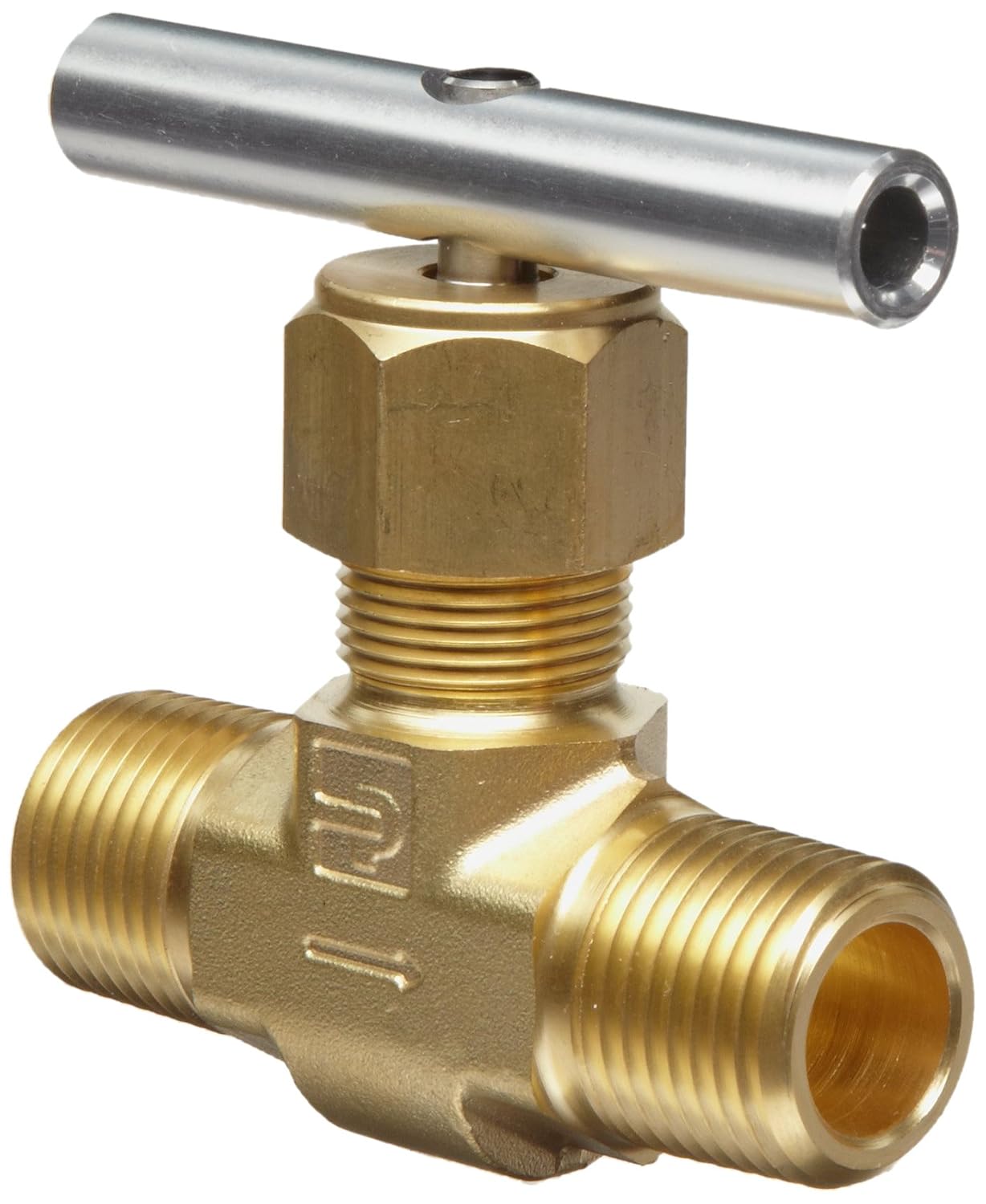 Parker V Series Brass Needle Valve, Inline, Hand Wheel, Needle Stem, 1/ ...