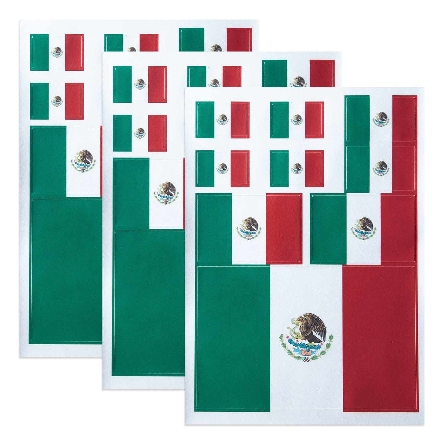 Amazon.com: HSQCEZ 3 Pack(27Pcs) Mexico Flag Decal -Tactical Mexico ...