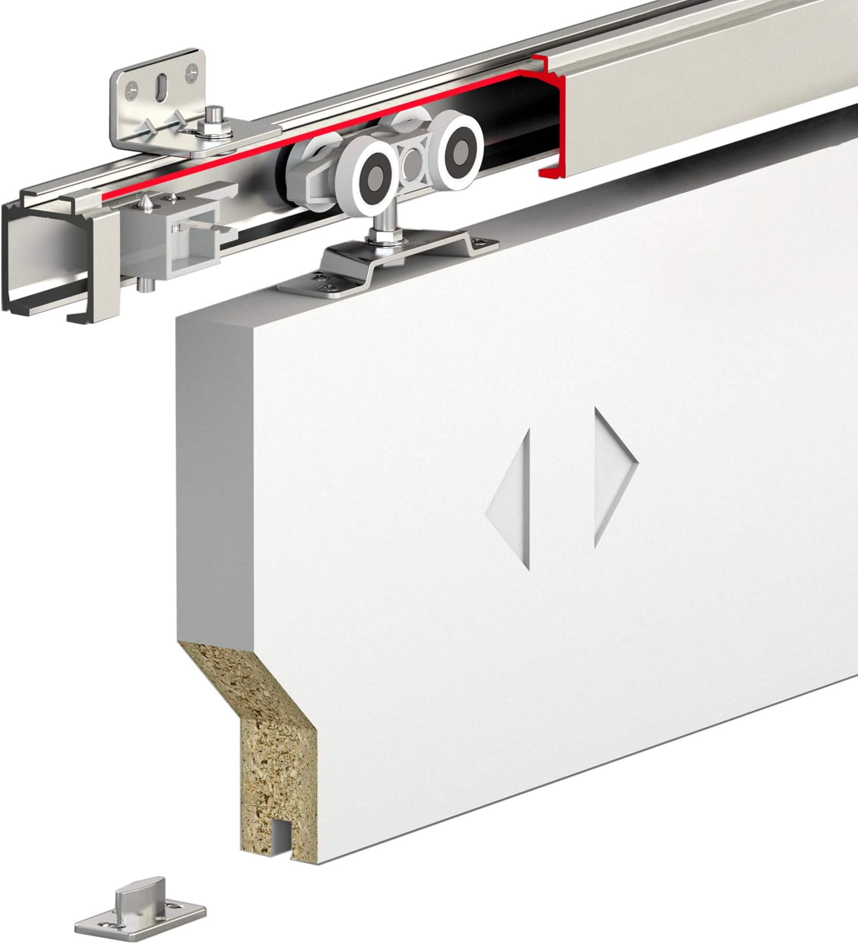 SLIK 08SL003076 BALLRACE Sliding Door Gear Track 762mm : Amazon.co.uk ...