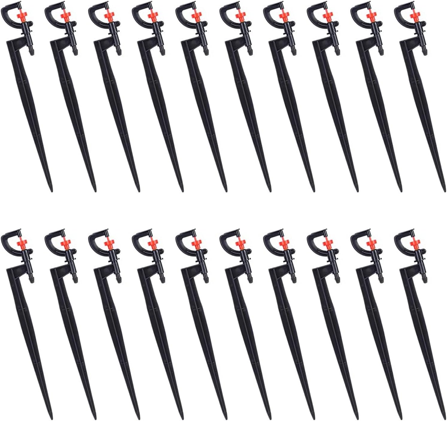 Tesmotor Irrigation Drippers, 20Pcs G‑Type 360 Degree Rotation ...