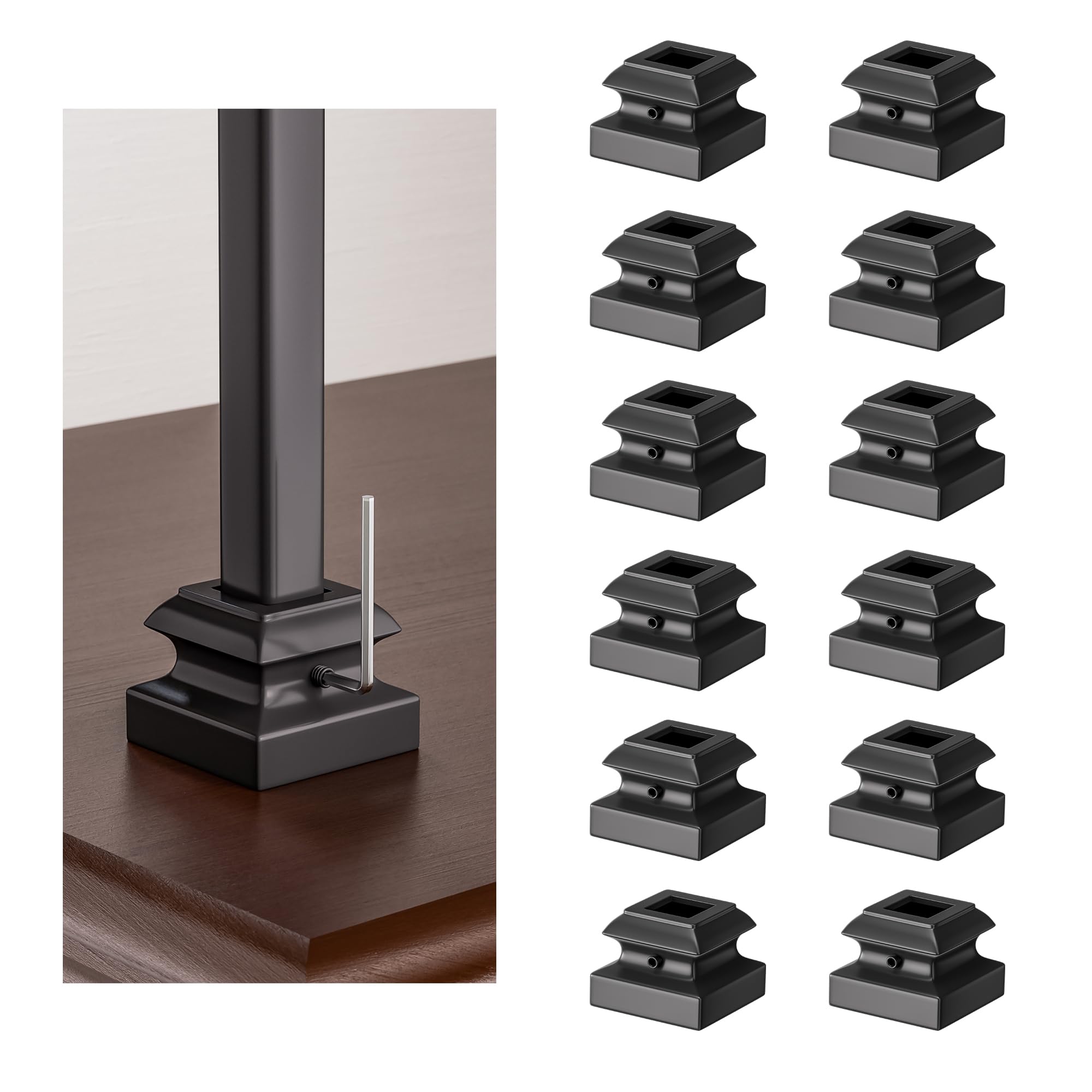 Snapklik.com : Iron Baluster Shoes 12 Pack, Flat Shoes, Stair Baluster ...