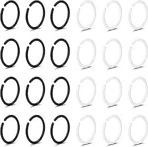 Amazon.com: Meniala Anti-Allergy Plastic Hoop Ear Retainers, Unisex ...