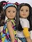Amazon.com: American Girl Truly Me 18-inch Doll #128 w/Green Eyes, Blk ...