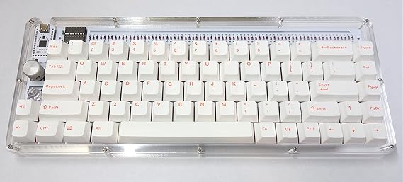 Amazon.com: nullbits Stacked Acrylic Case for Nibble 65% Keyboard Kit ...