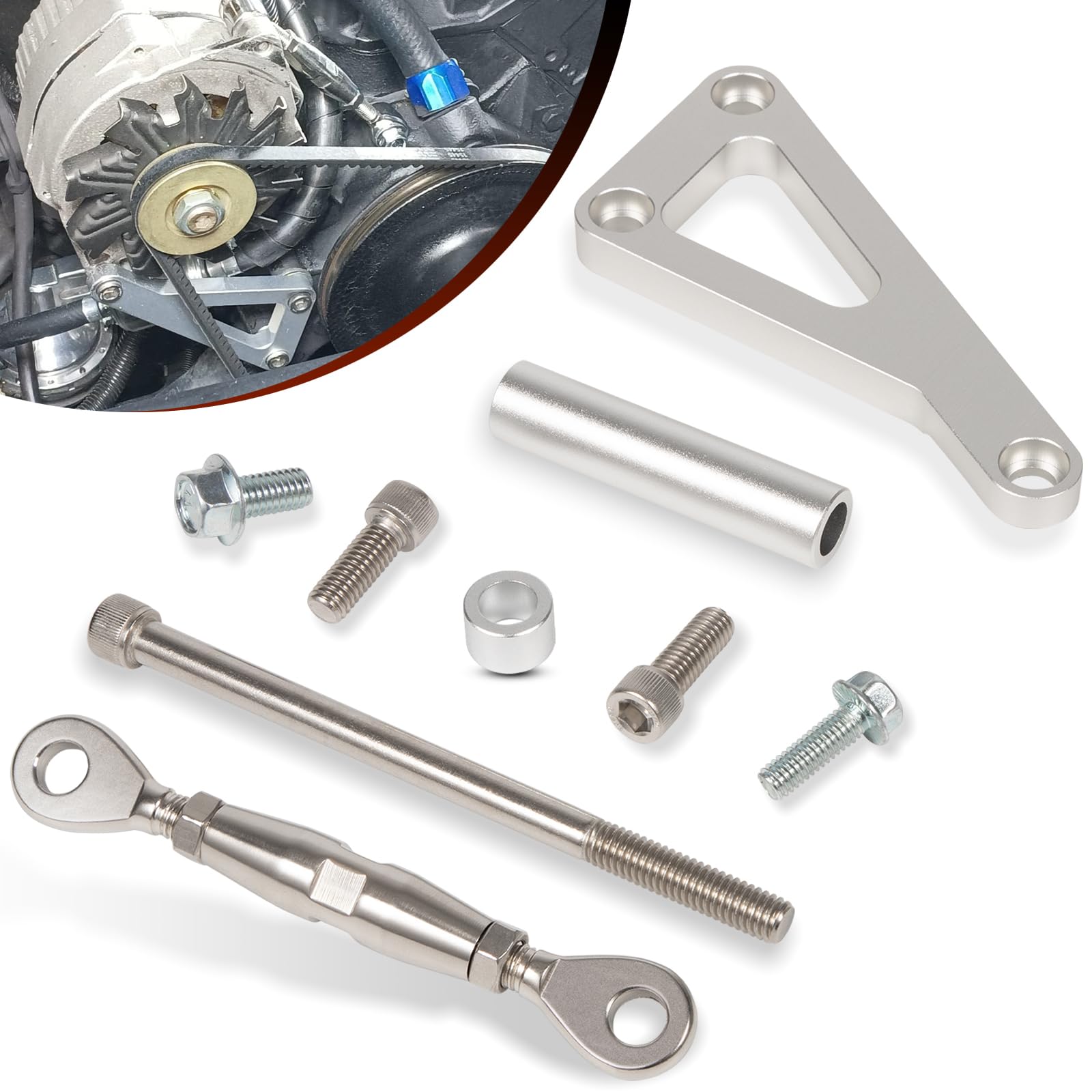 Amazon.com: Alternator Bracket Adjustable Set Fits for Chevrolet Chevy ...